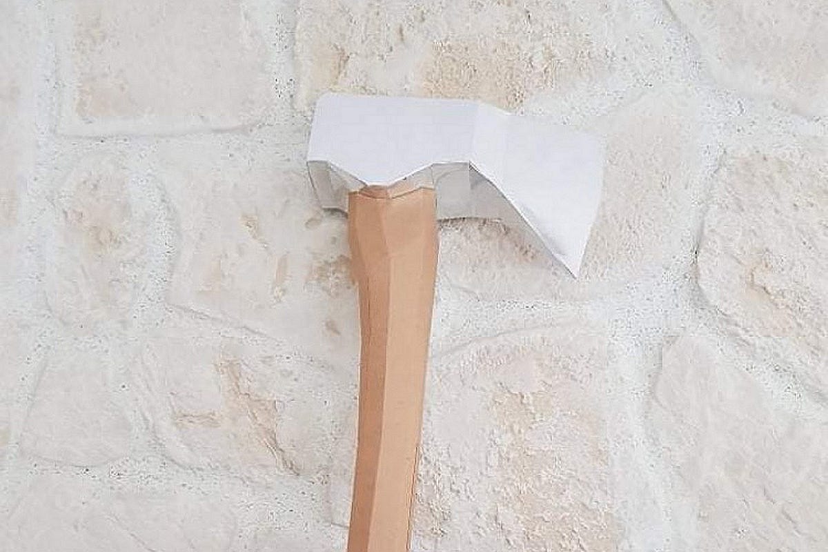 Axe Paper Sculpture | by Dariakol | Jul, 2024 | Medium