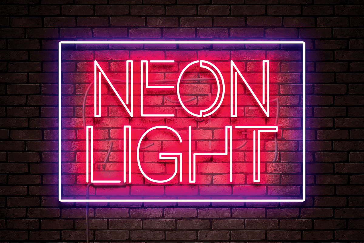 Neon Light Font - Graceglimmer - Medium