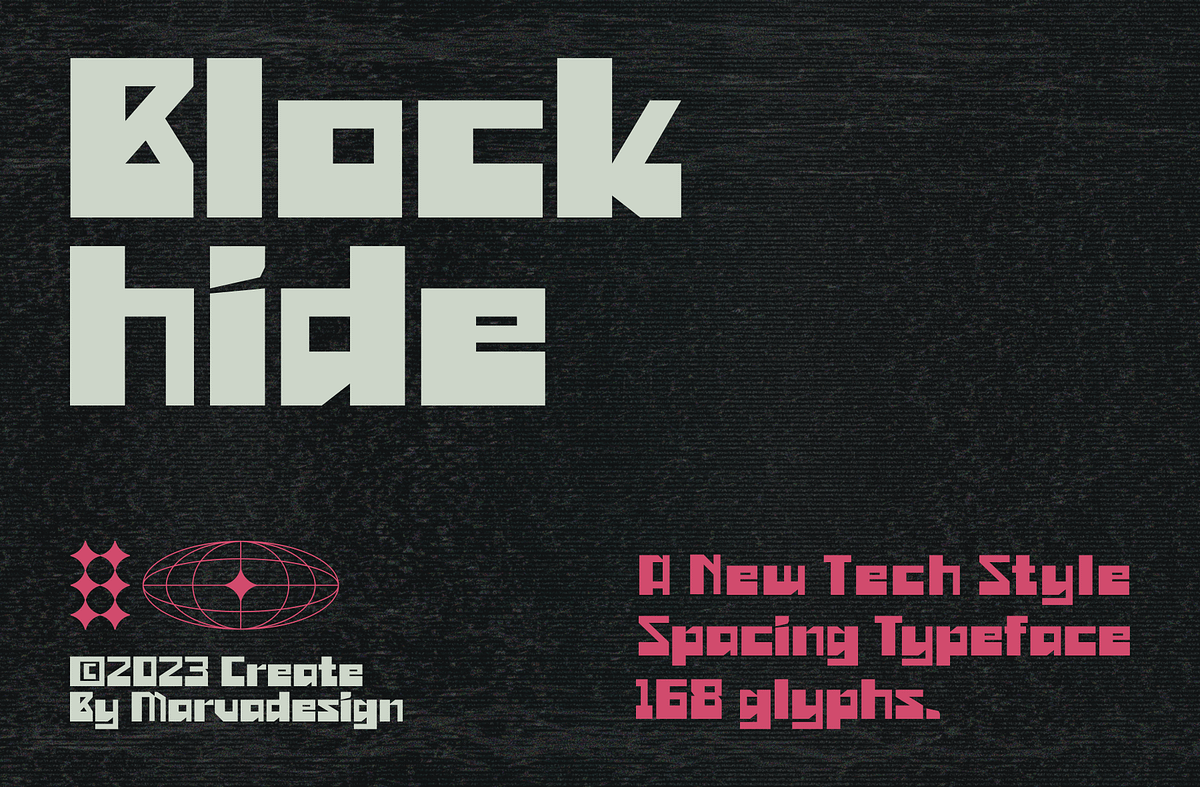 Blockhide Font - Emmaethereal - Medium