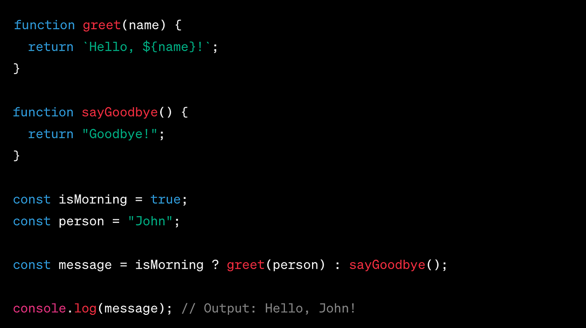 The Ternary (Conditional )Operator |JavaScript | by Ninah | Mar, 2025 | Medium