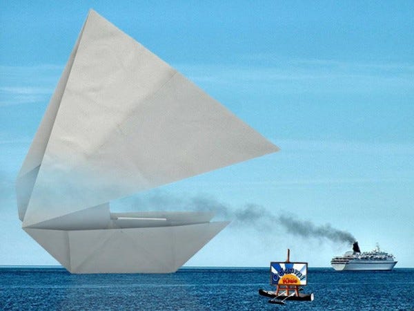 Origami Catamaran by Maarten van Gelder | by Christmas Origami | Medium