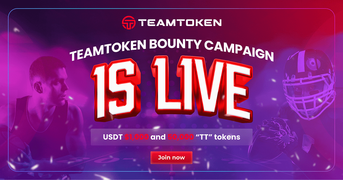 TeamToken Airdrop campaign USDT $1000 + 50,000 “TT” | by Web3 Trends ...