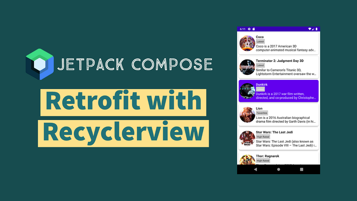 Jetpack compose — Retrofit with Recyclerview | by Velmurugan Murugesan | Howtodoandroid | Medium