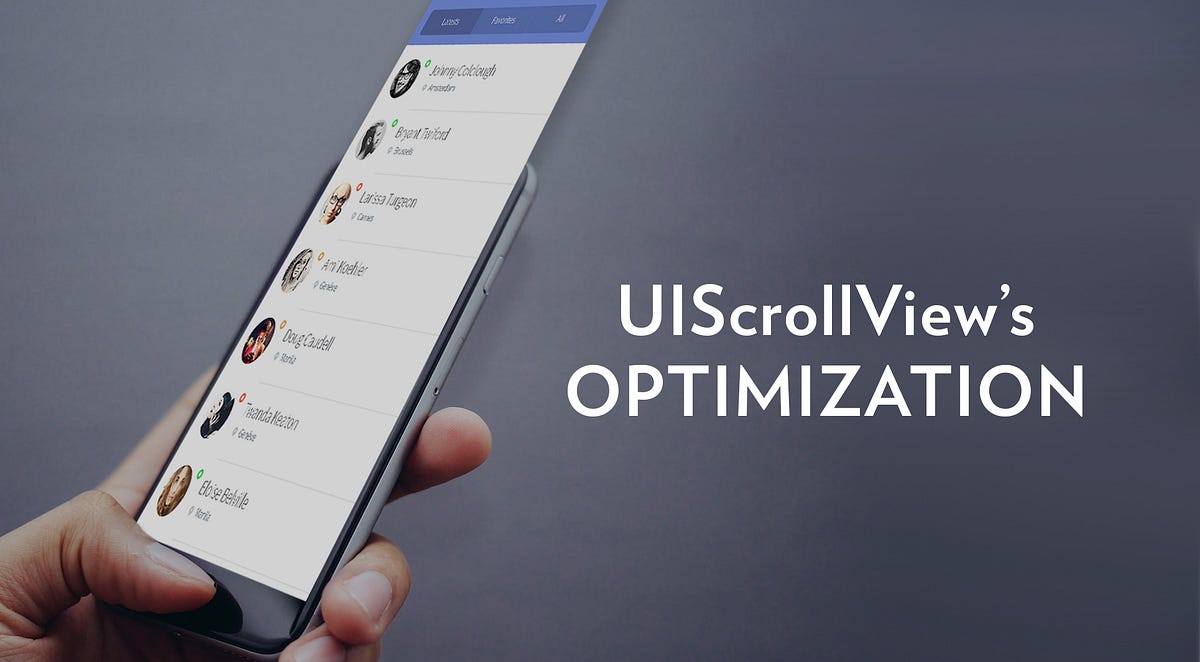When You Need to Scroll Deeper: Addressing UIScrollView’s Optimization Problems | by Distillery ...