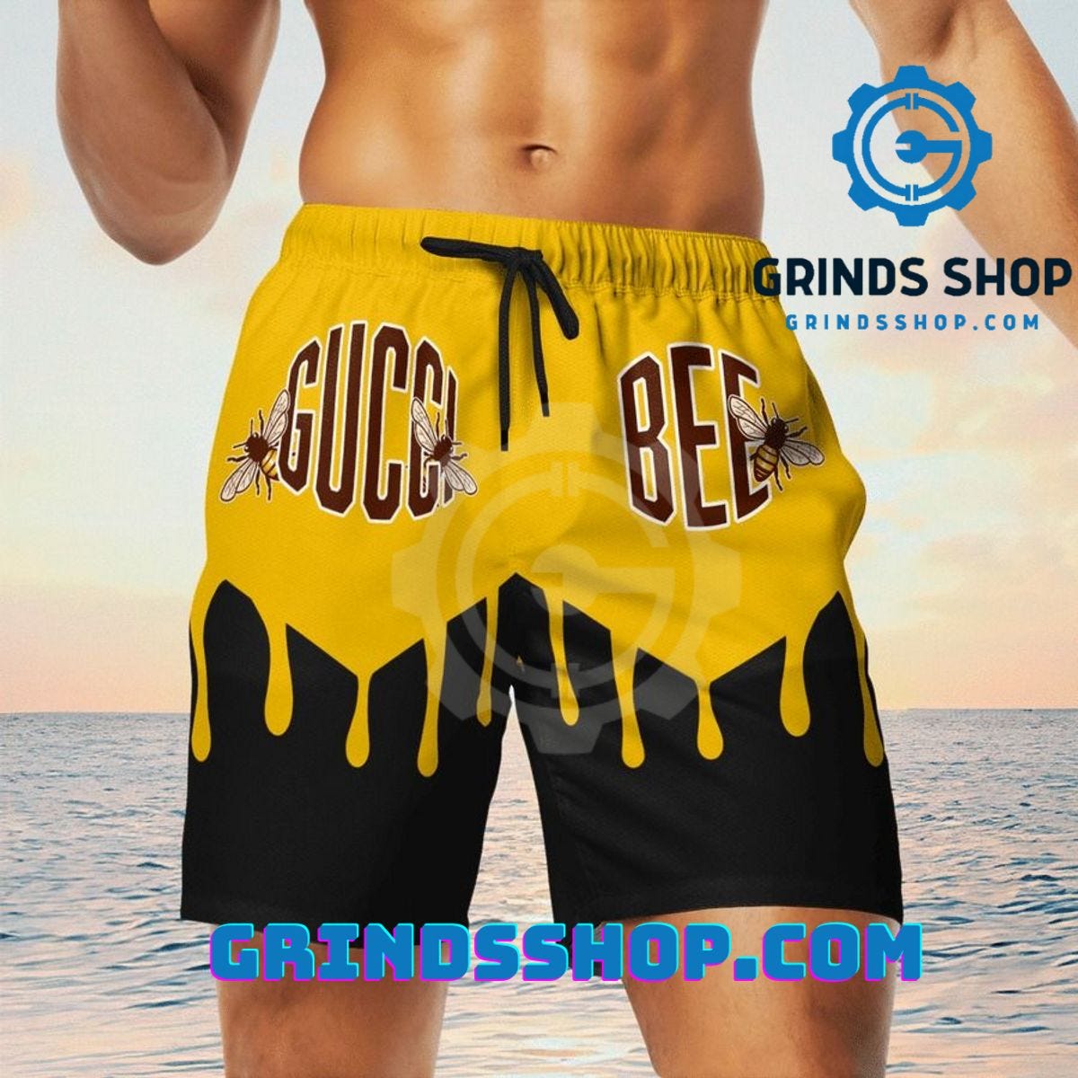 Gucci bee premium fashion logo luxury brand shorts for men luxury ...