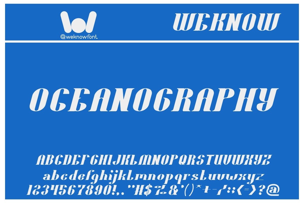 Oceanography Font | by Lyraluminescent | Apr, 2024 | Medium