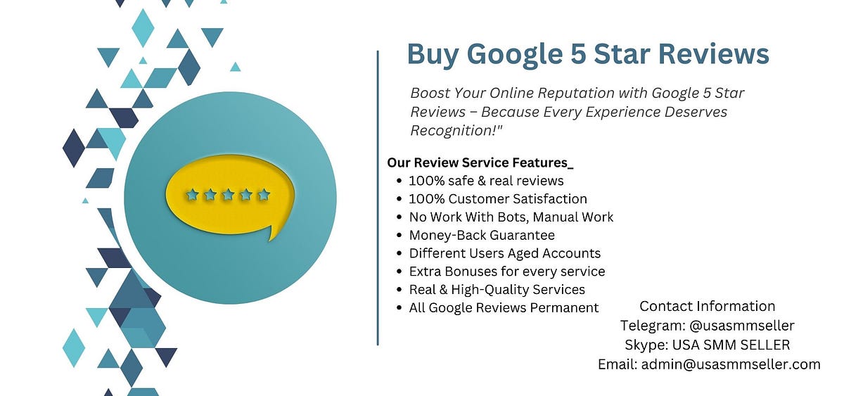 Buy Google 5 Star Reviews. Boost your credibility and attract more ...