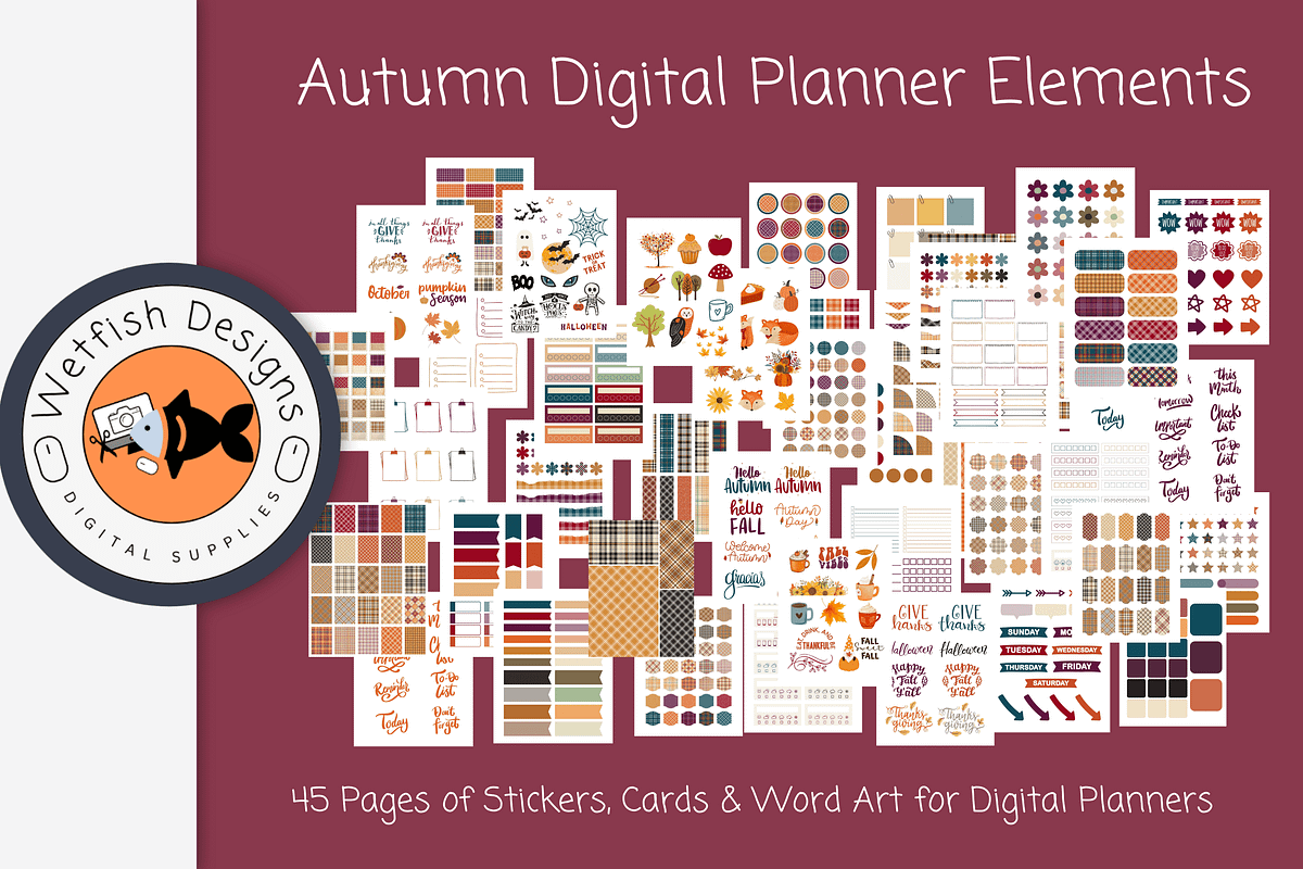FALL DIGITAL PLANNER Sticker Pack Free | by Lyranova | Oct, 2024 | Medium
