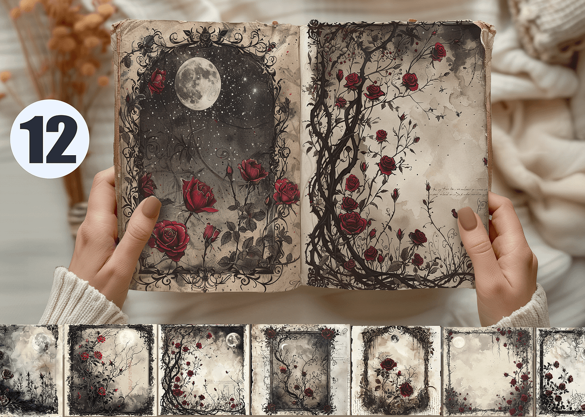 Vintage Gothic Junk Journal Page Free | by Spectralscribe | Jul, 2024 ...