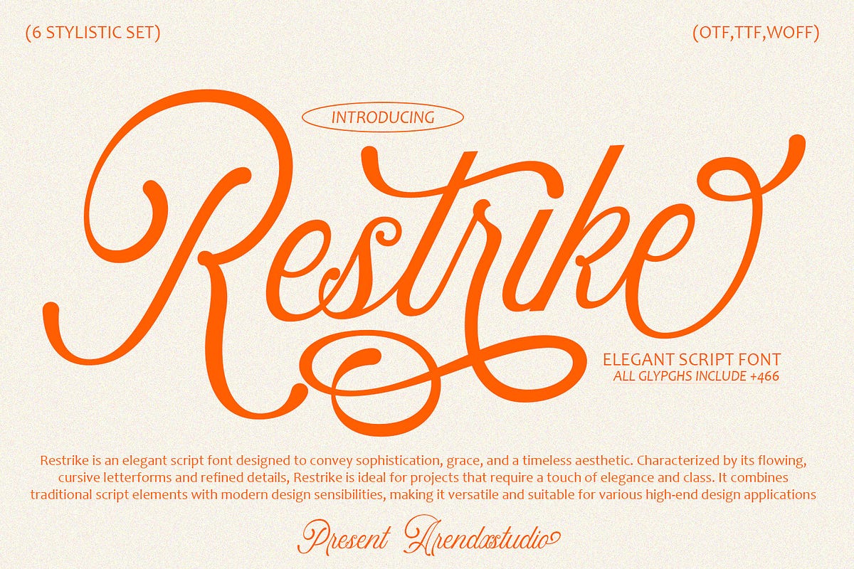 Restrike Font - Solarasculpt - Medium