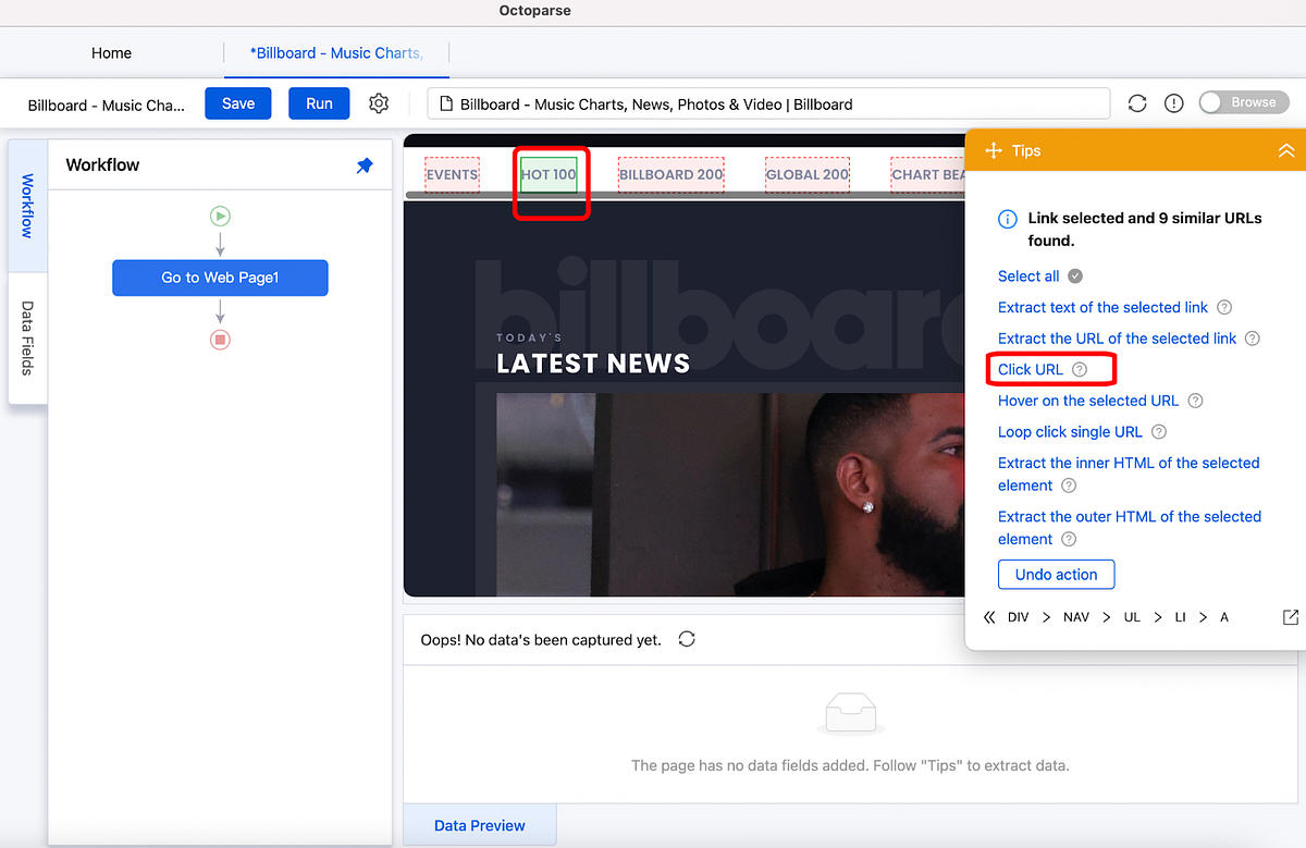 List Crawling: Build A Billboard Music Scraper for Free | by Octoparse ...
