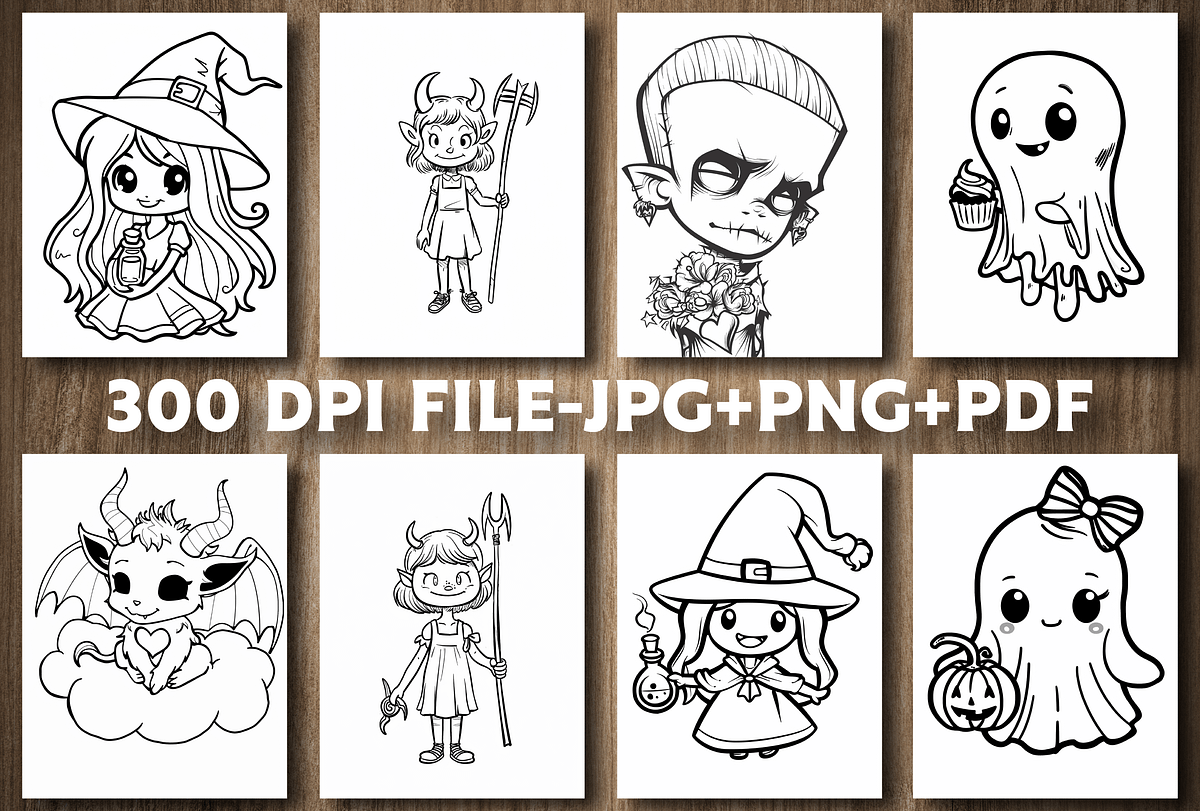 Creepy Cutie Coloring Pages for Kids Free | by Prismbrush | Aug, 2024 ...