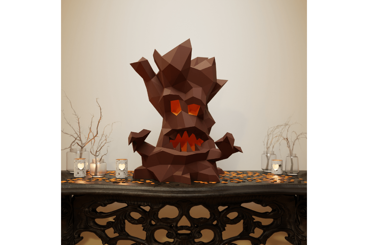 3D Papercraft Scary Tree | by Vladpatani | Mar, 2024 | Medium
