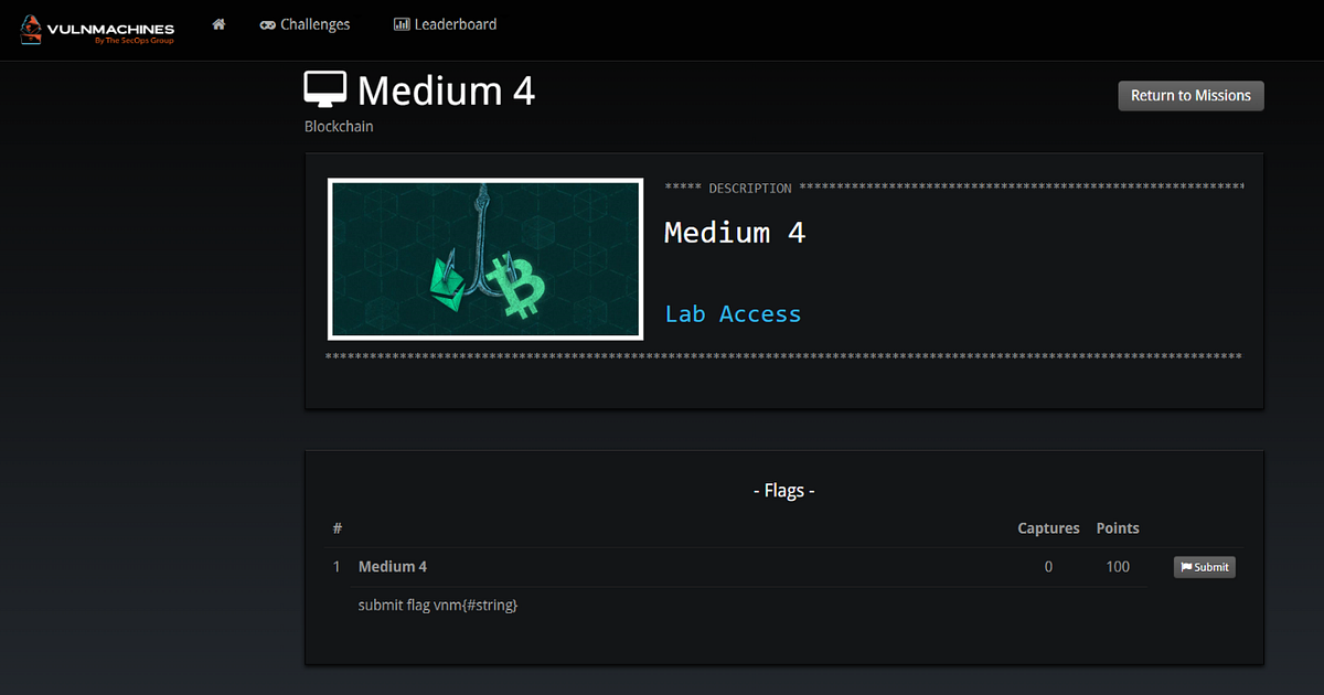 Medium Task 4 Blockchain vulnmachines walkthrough | by Vulnmachines ...
