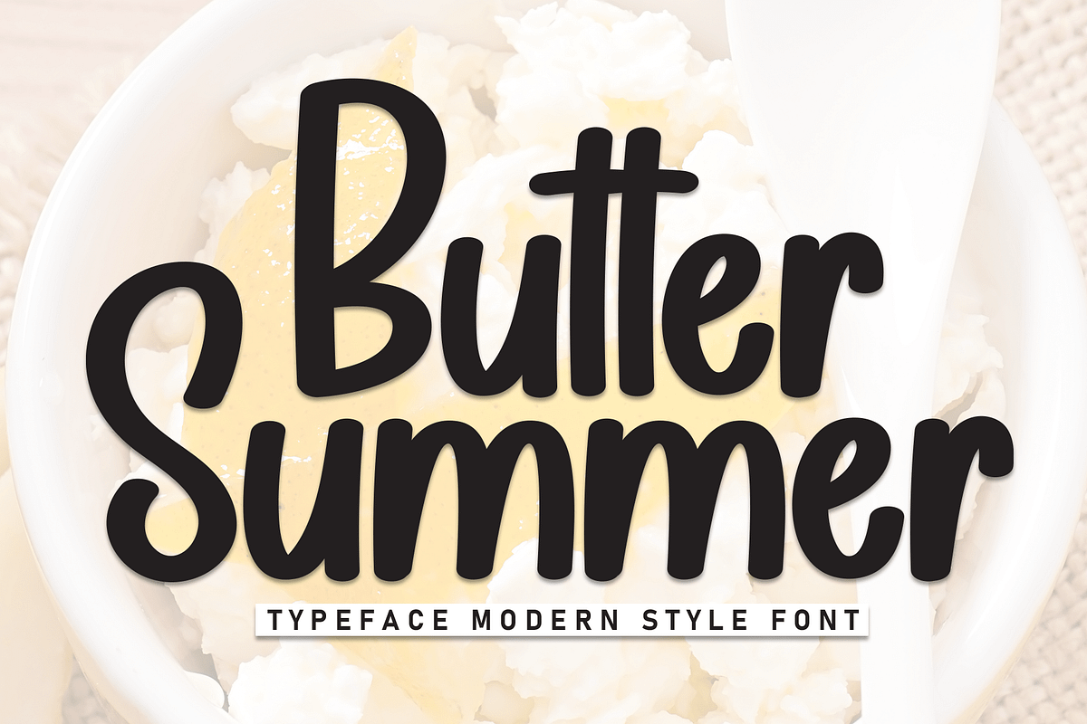 Butter Summer Font - Mindmason - Medium