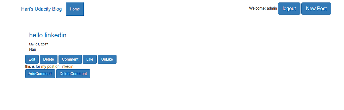 A Blogging Application. Back in October of the last year, I… | by Hari ...