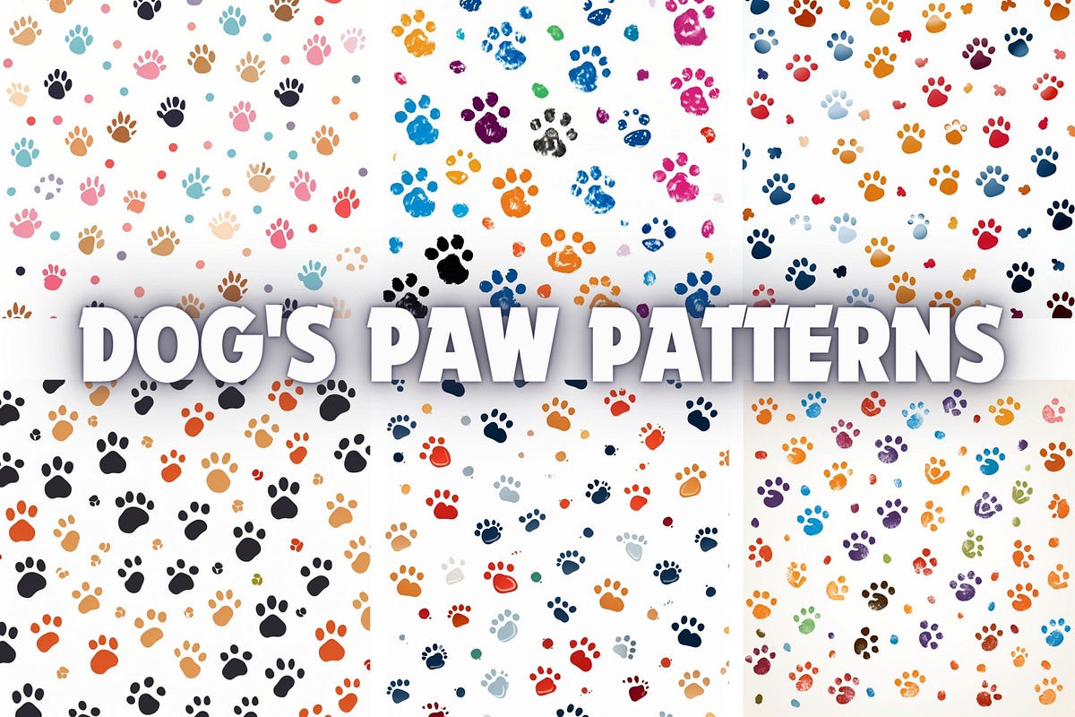 Dog’s Paw Free Patterns Free Download | by Gracegossamer | Apr, 2024 ...