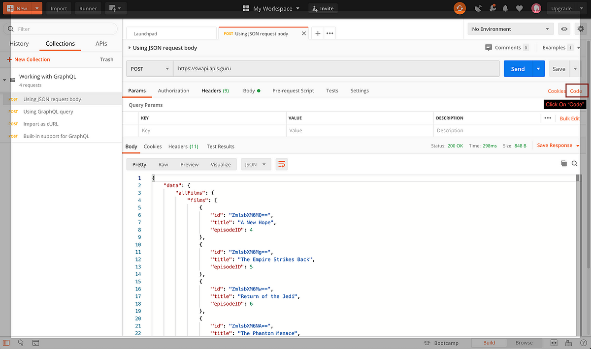 Code Generator in Postman - AutoMagicianAE - Medium