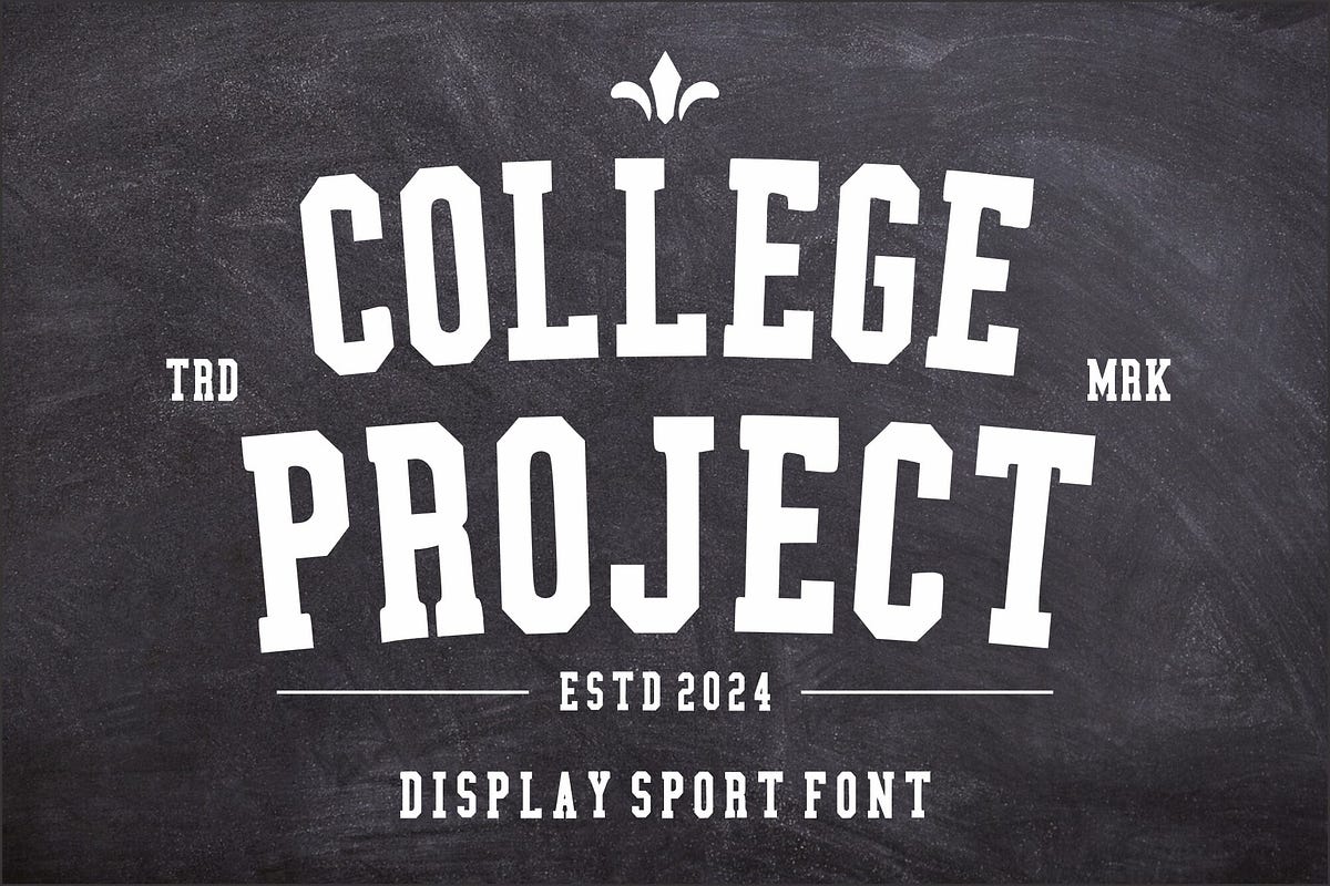 College Project Font - Datadreamer - Medium