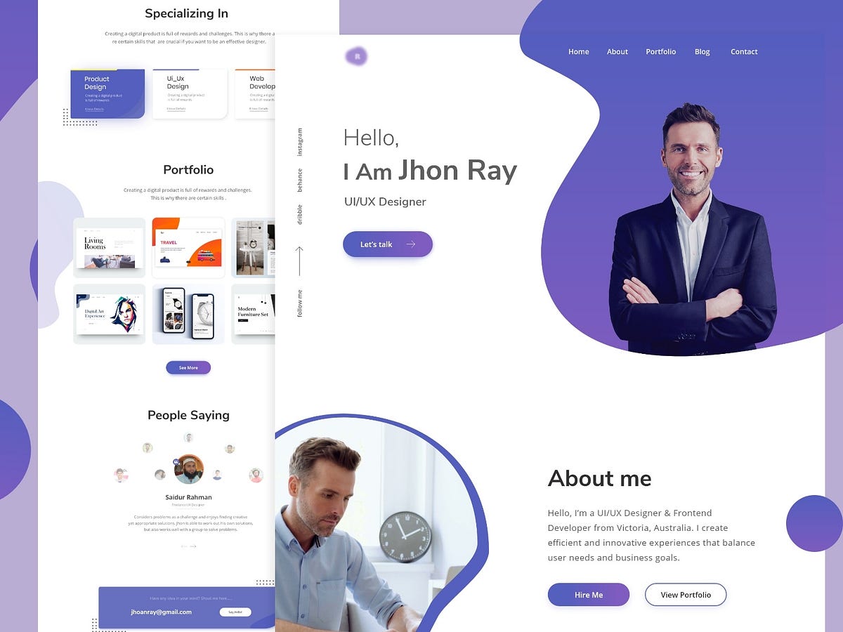 Tutorial membuat Personal website Portfolio | by ari bahtiar | Ari ...