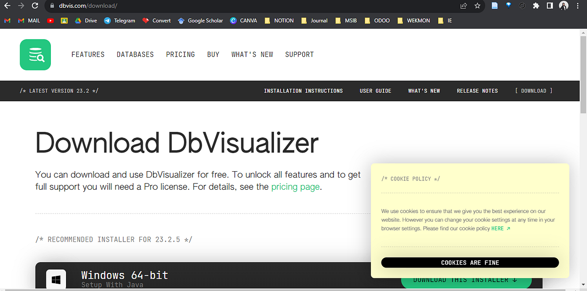 Proses Instalasi DBVisualizer. Halo teman-teman, pada kesempatan ini… | by Mayang Pertiwi | Oct ...