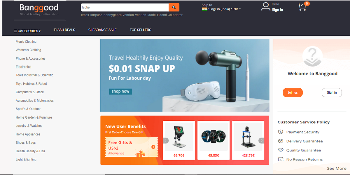 Banggood Website Cloning — Collaborative Project At Masai School | by Avinash Ghatanure | Medium