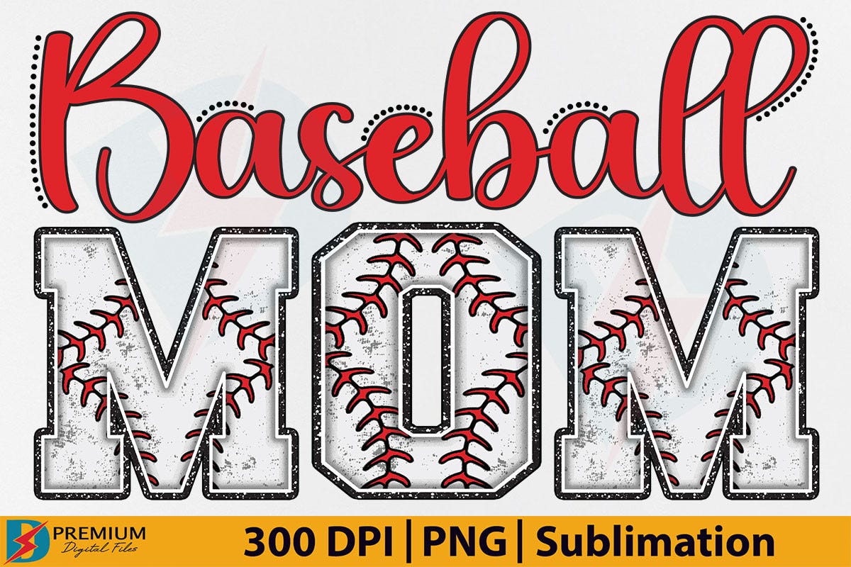 Baseball Mom PNG, Sublimation Design Free Graphic | by Chloecipher ...
