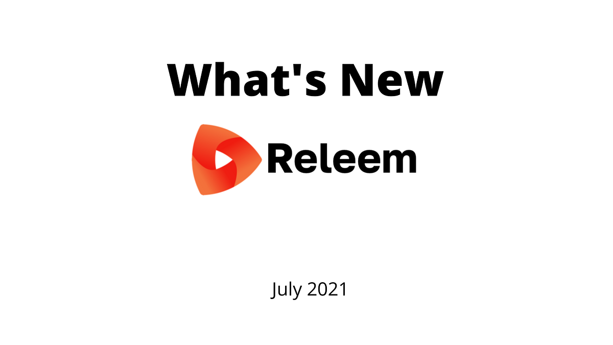 What’s New In Releem | July 2021. At Releem, we strive to continually ...