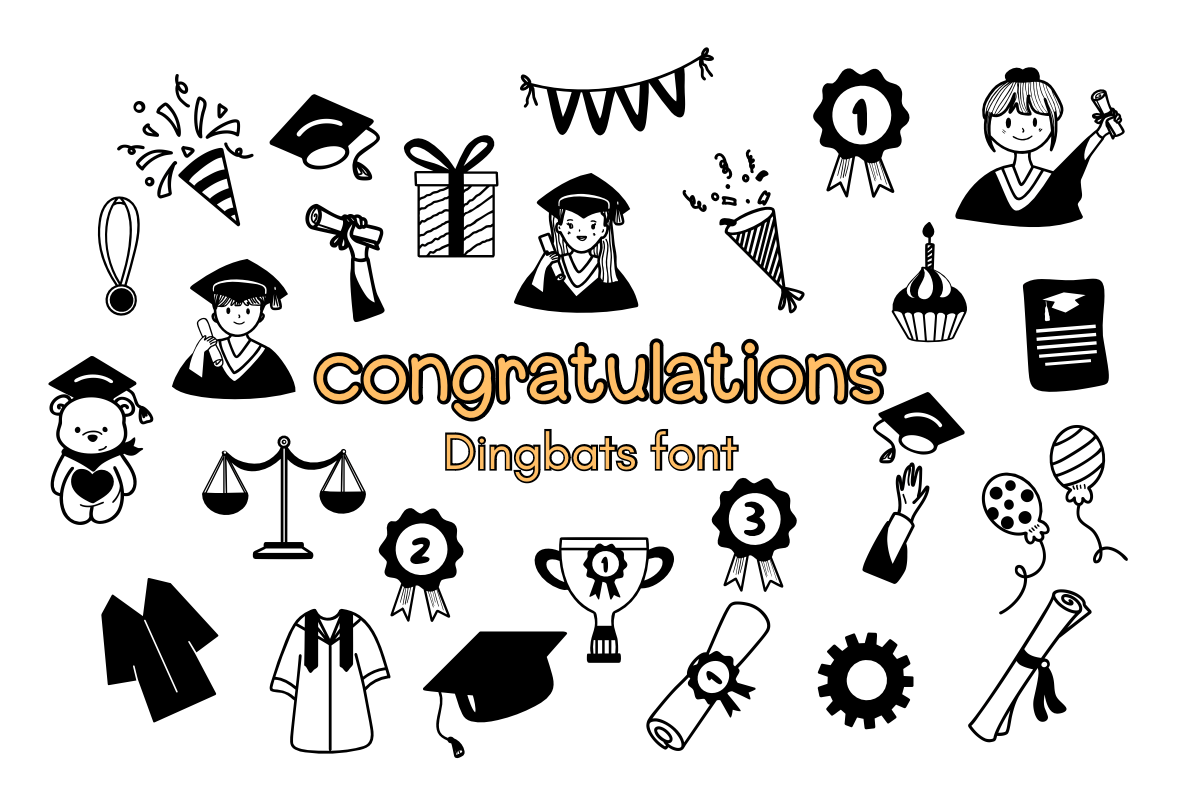 Congratulations Font - Byteballadeer - Medium