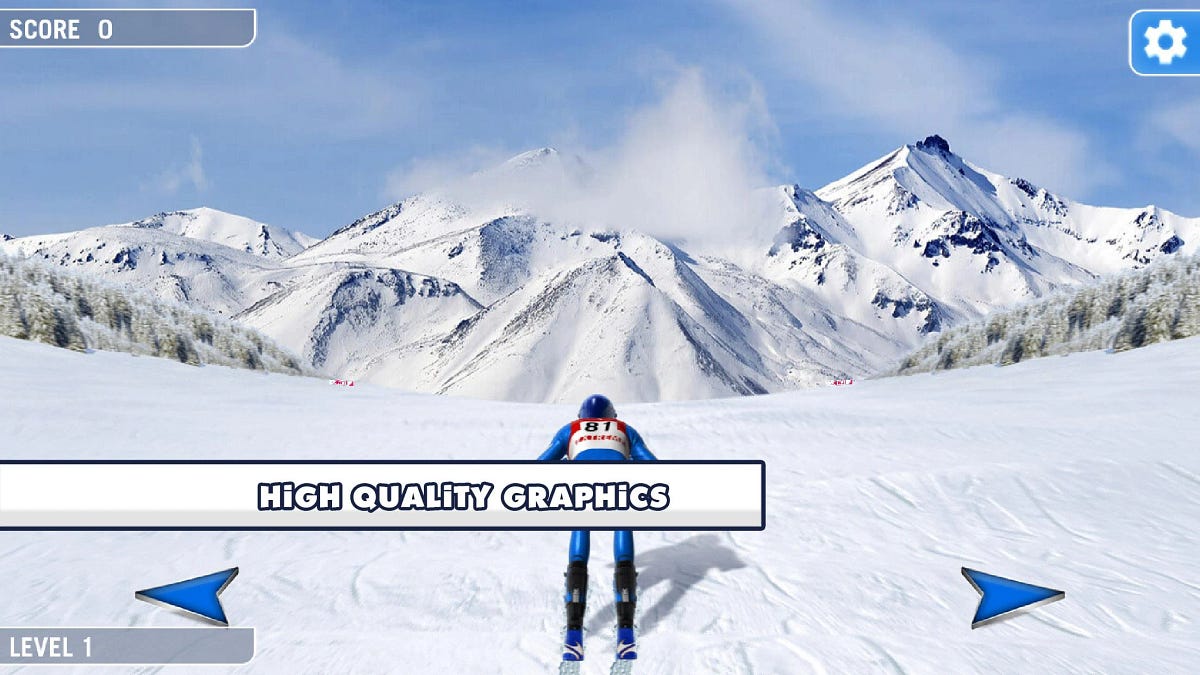 DOWNHILL SKI FREE ONLINE GAMES - Irni - Medium