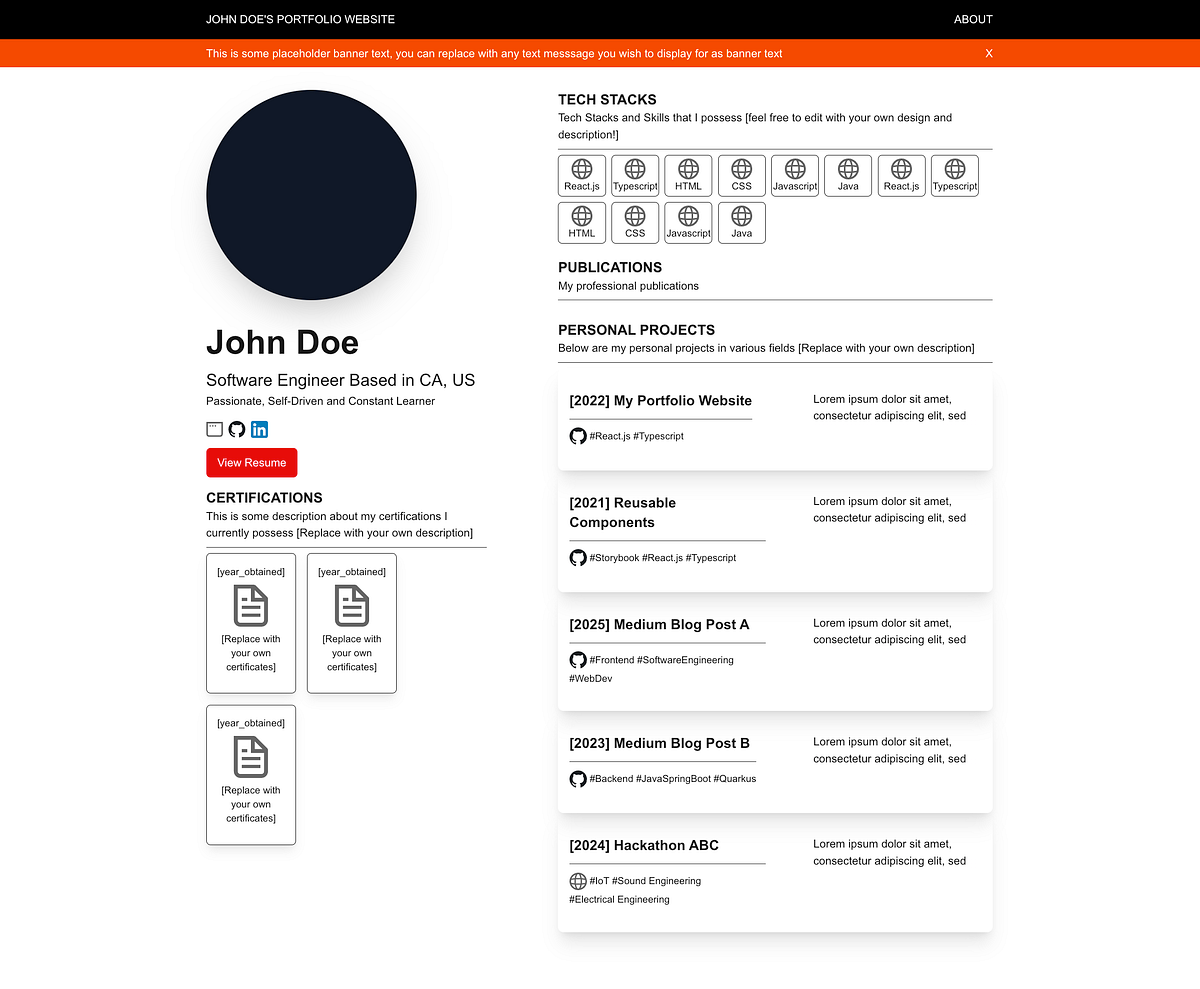 I created my first npx boilerplate for creating portfolio websites with ...