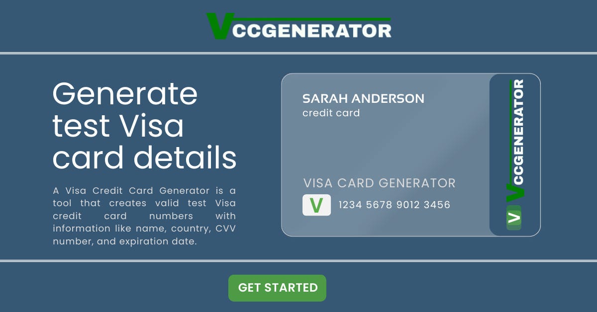 Card Number And Cvv2 Generator: Ultimate Online Security Tool | by ...