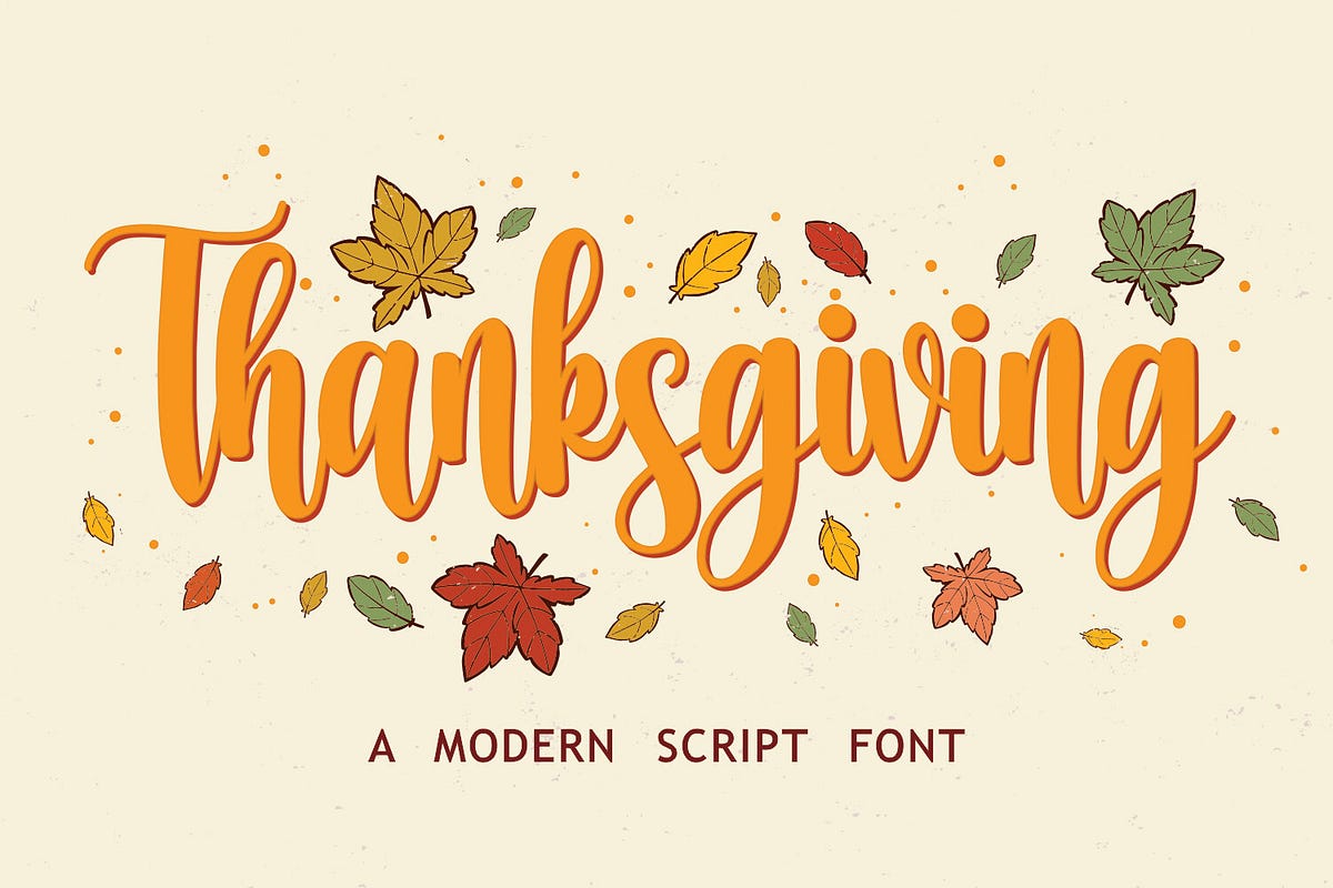 Thanksgiving Font - Chloechroma - Medium