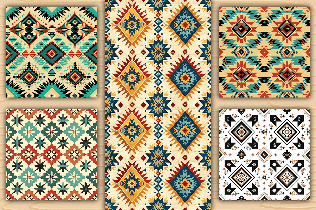 20 Aztec Western Seamless Patterns Free | by Urbanelegance | Medium