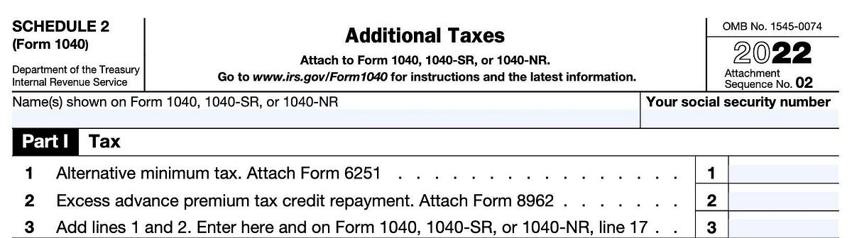 IRS Schedule 2 Instructions. After Congress passed the Tax Cuts and ...
