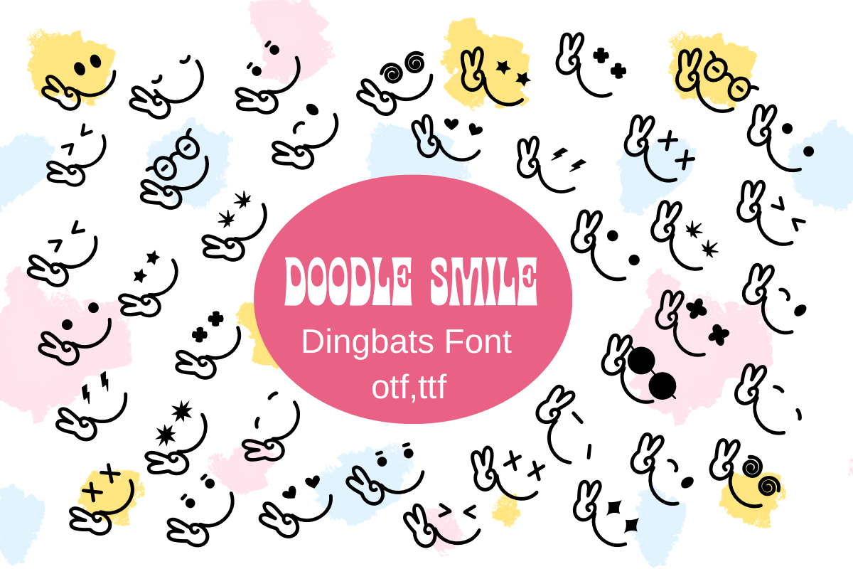 Doodle Smile Dingbats Font | by Lilylabyrinthine | Apr, 2024 | Medium