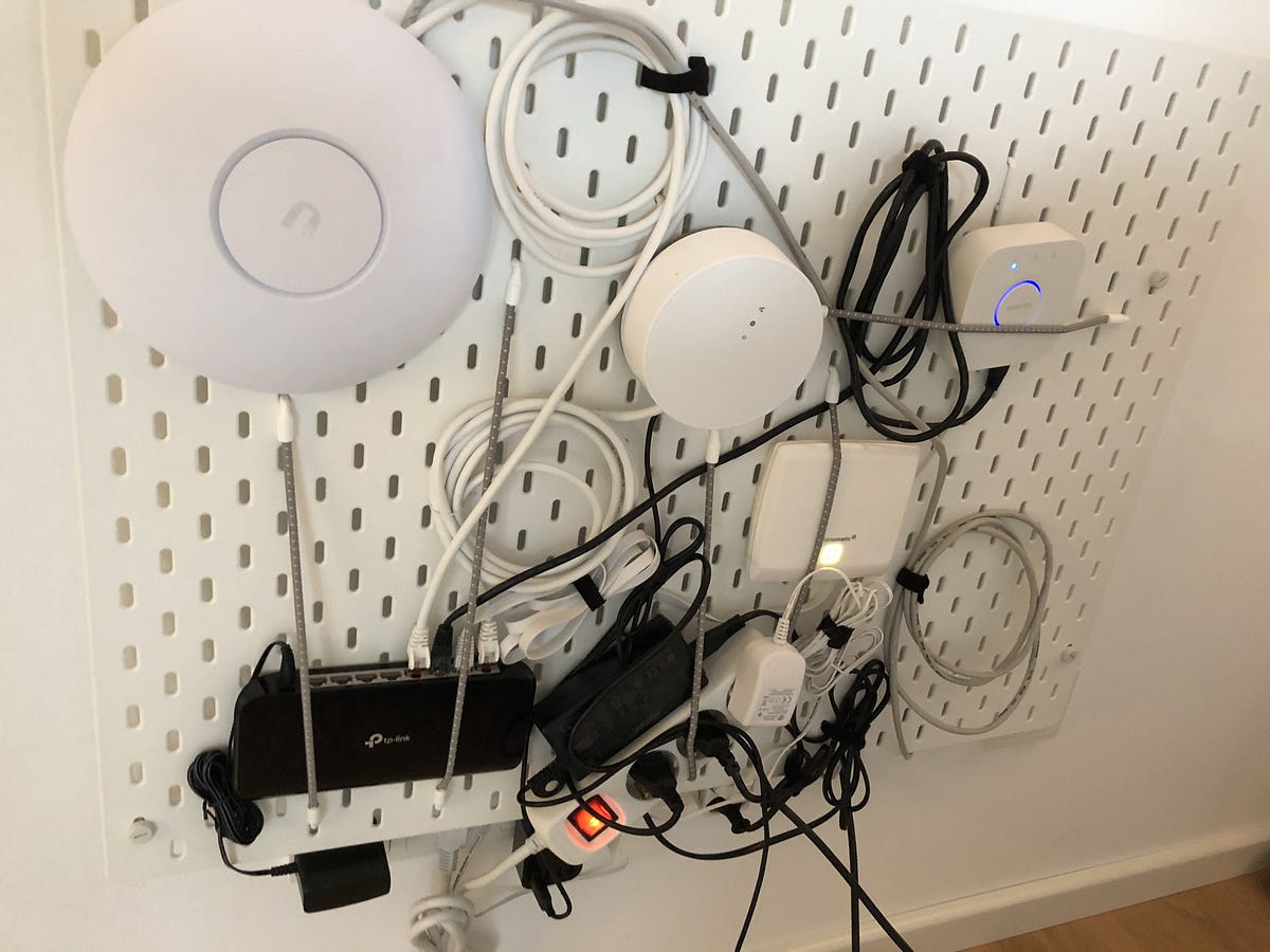 Using IKEA Skådis for networking gear and cable management | by Adrian ...