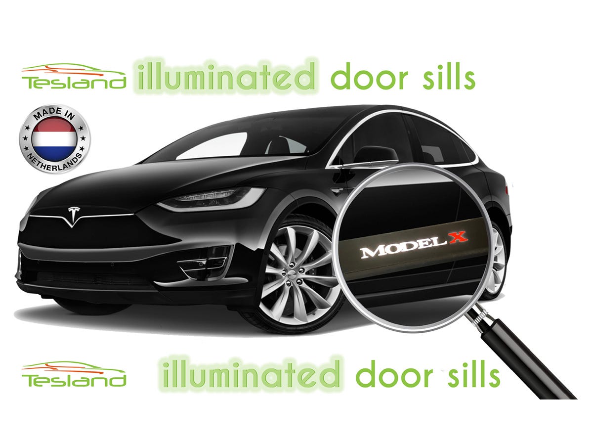 illuminated door sills Tesla Model X | by Louwe Steenbakkers | Medium