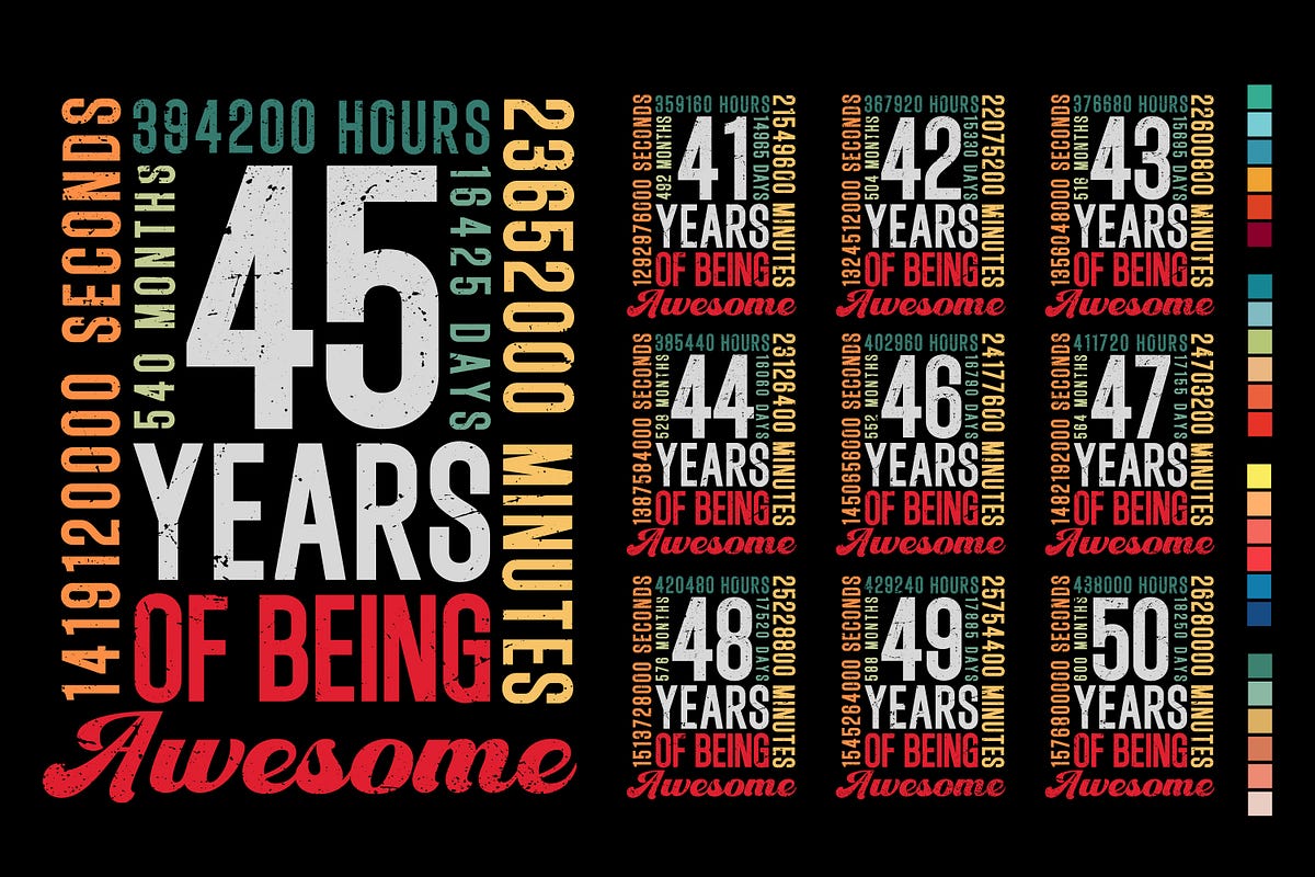 Vintage Birthday Gen X 41–50 Years Old Free | by Zenithzephyr | Sep ...