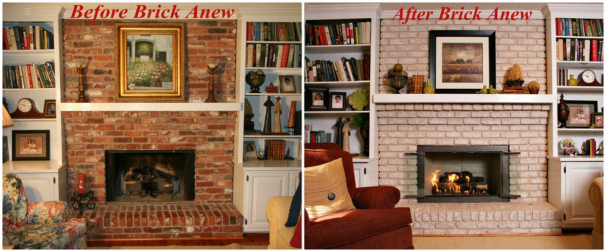 Oh My Gosh…Is That the Same Fireplace? See What a Little Paint Can Do ...