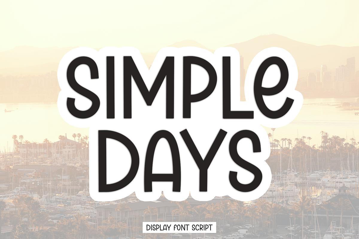Simple Days Font - Lilylumos - Medium