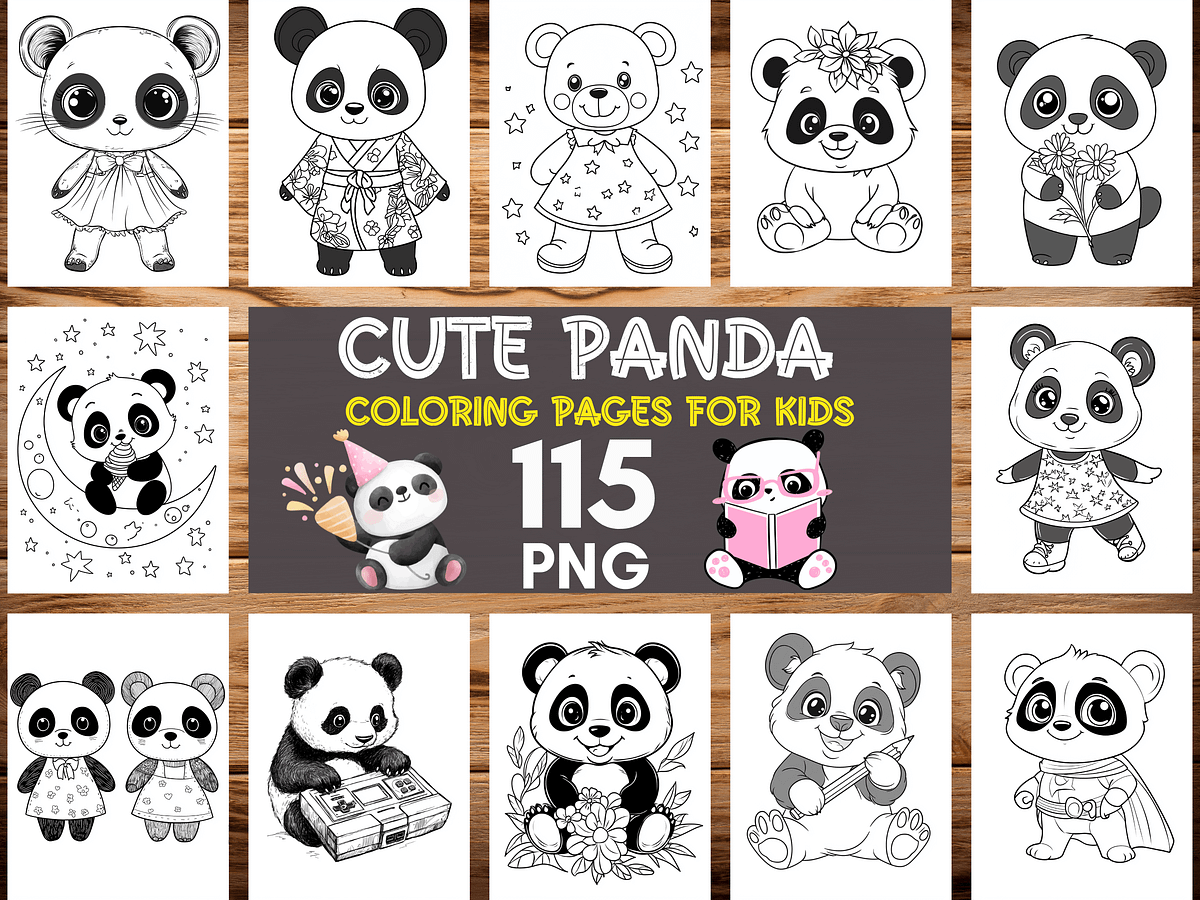Cute Panda Coloring Pages for Kids Free | by Eclipseenvy | Sep, 2024 ...