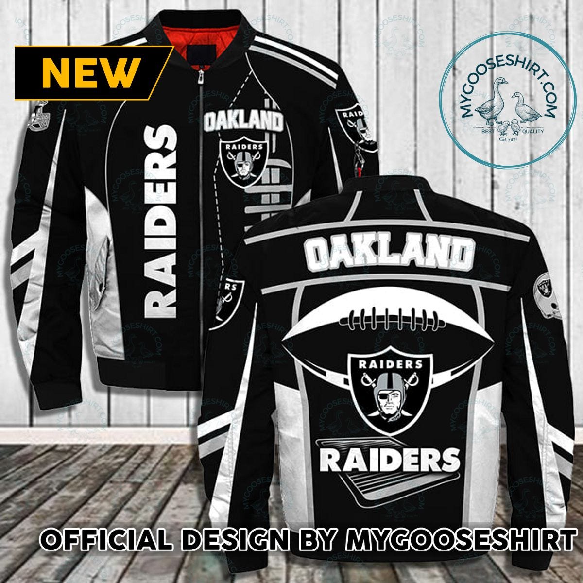 NFL OAKLAND RAIDERS FOOTBALL BOMBER JACKET | by Mygoosesp | Medium