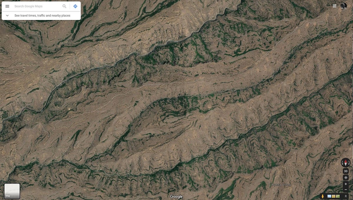 Seeing contour lines on the land. Questions come from everywhere ...