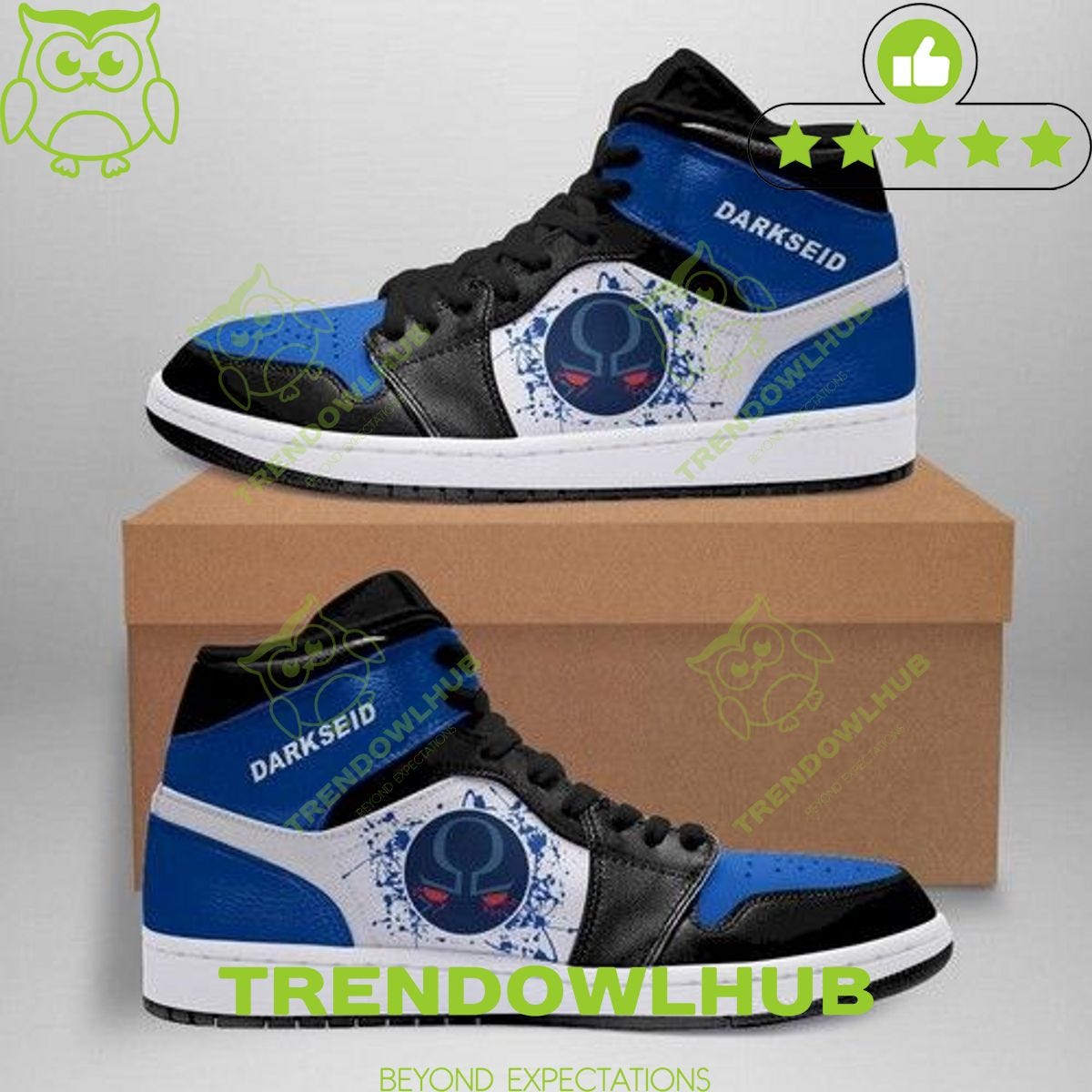 Darkseid DC Comics Omega Beam Air Jordan High Top Shoes | by Trend Owl ...