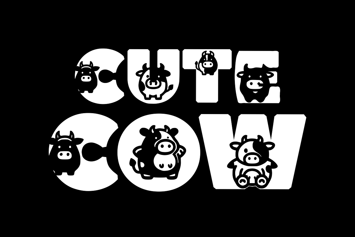 Cow Font | by Lilyluminate | May, 2024 | Medium