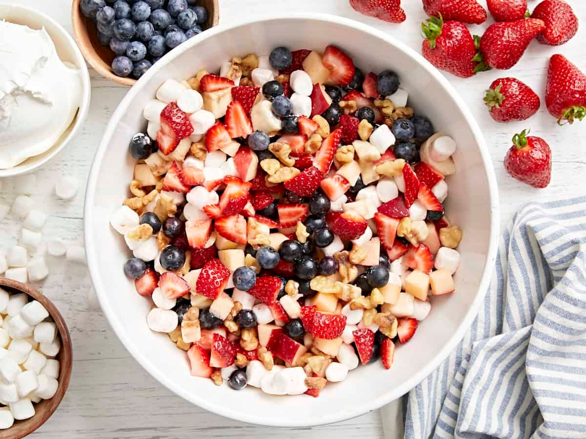 Crimson White and Blue Fruit Salad | by Street Food Spectacle | Jun ...