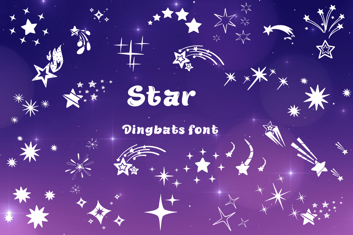 Star Dingbats Font | by Gracegrid | Apr, 2024 | Medium