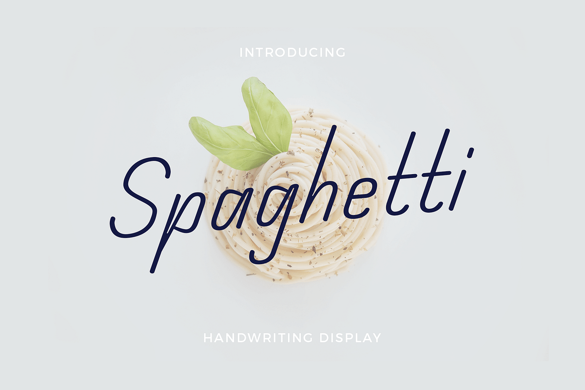 Spaghetti Font - Prismpalette - Medium