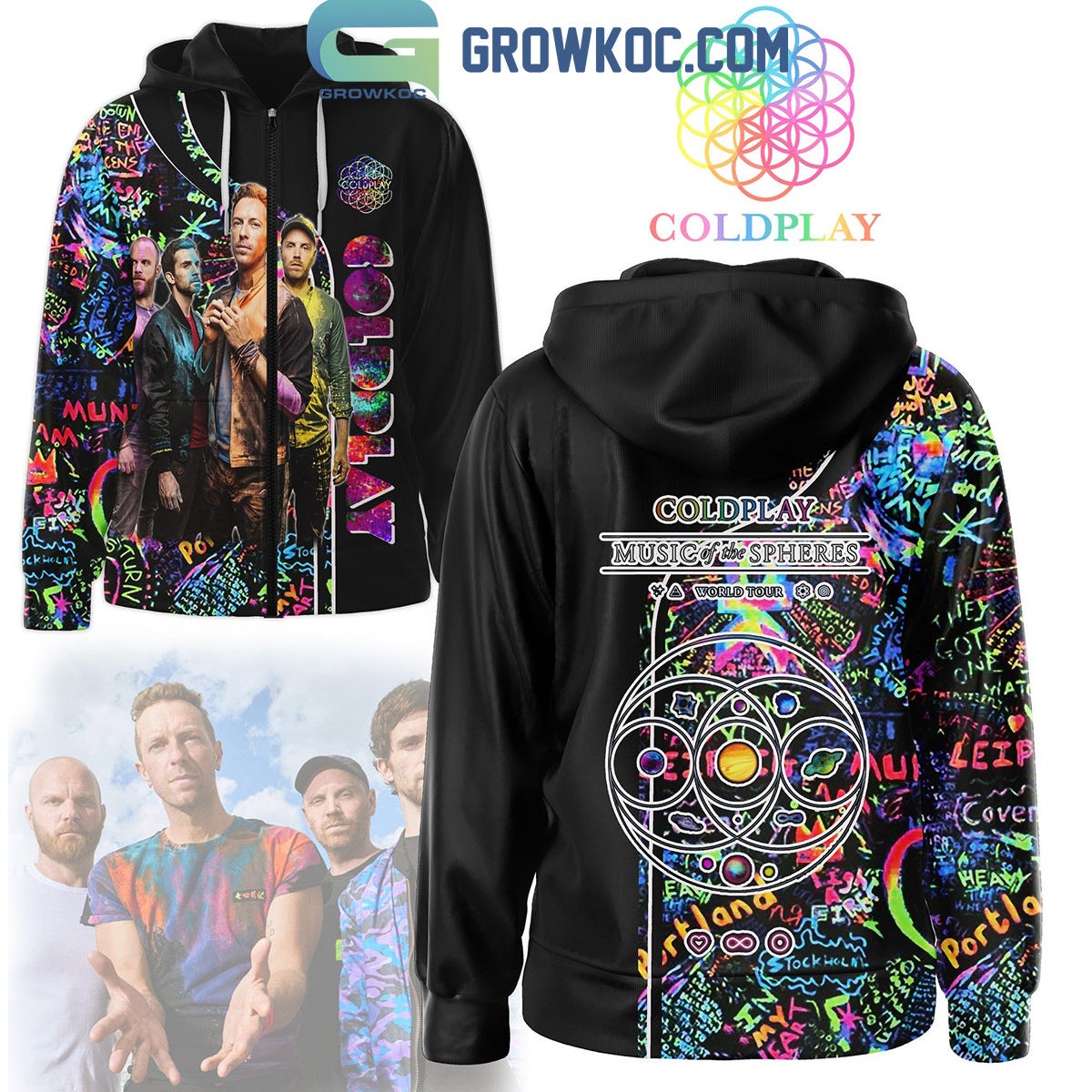 Coldplay Music Of The Spheres World Tour Hoodie Shirts | by ...